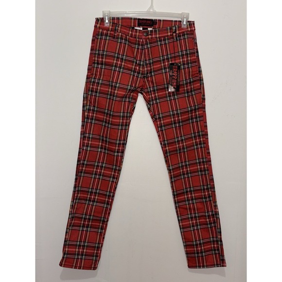 Tripp nyc | Jeans | Tripp Nyc Punk Rock Star Gothic Emo Red Tartan ...